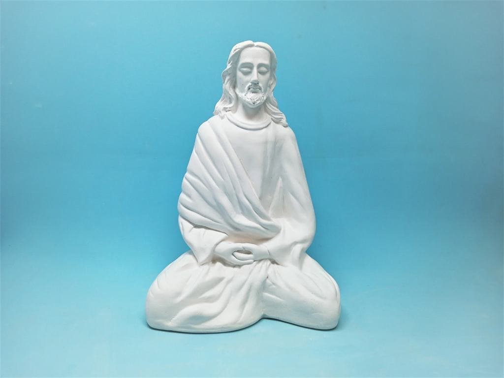 REF 1828 - JESUS MEDITANDO 22cm - Gesso Santa Terezinha - Empresa de ...